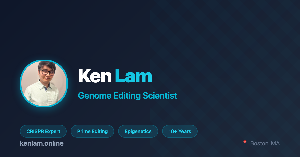 Ken Lam - Genome Editing Scientist